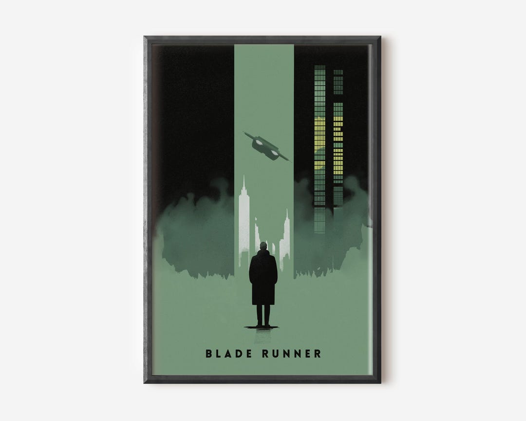Blade Runner Retro 80s Cinema Art: Sci-fi Movie Poster Print for Film ...