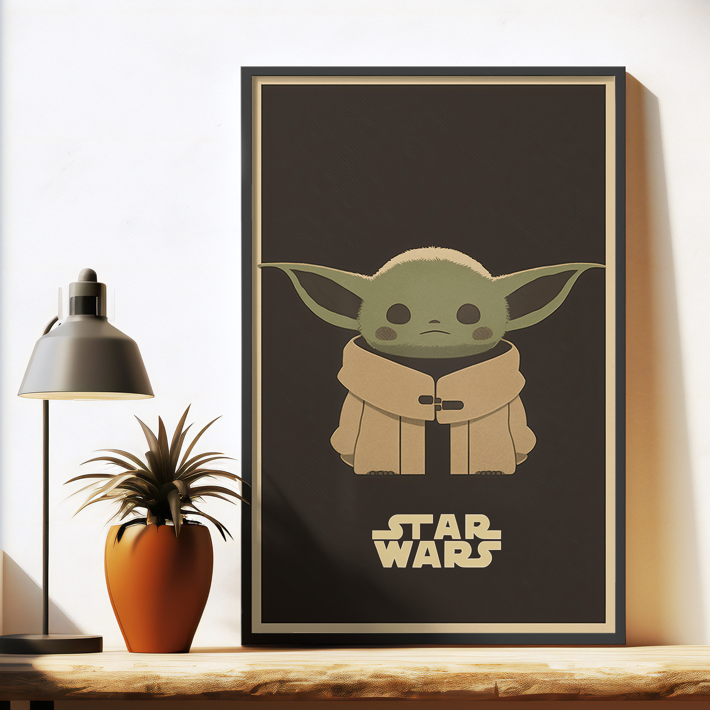 Baby Yoda Poster, Star Wars Art Print, Star Wars Gift sold by Noella ...