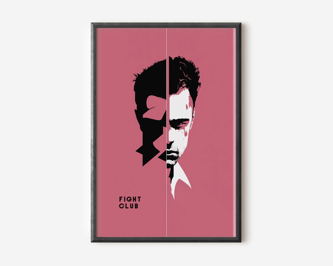 Minimalist Fight Club Poster: Printable Cinema Wall Art for Movie ...