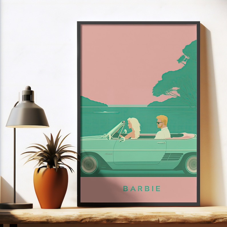 Barbie Poster Minimal Movie Poster Printable Wall Art Barbie Home Decor ...