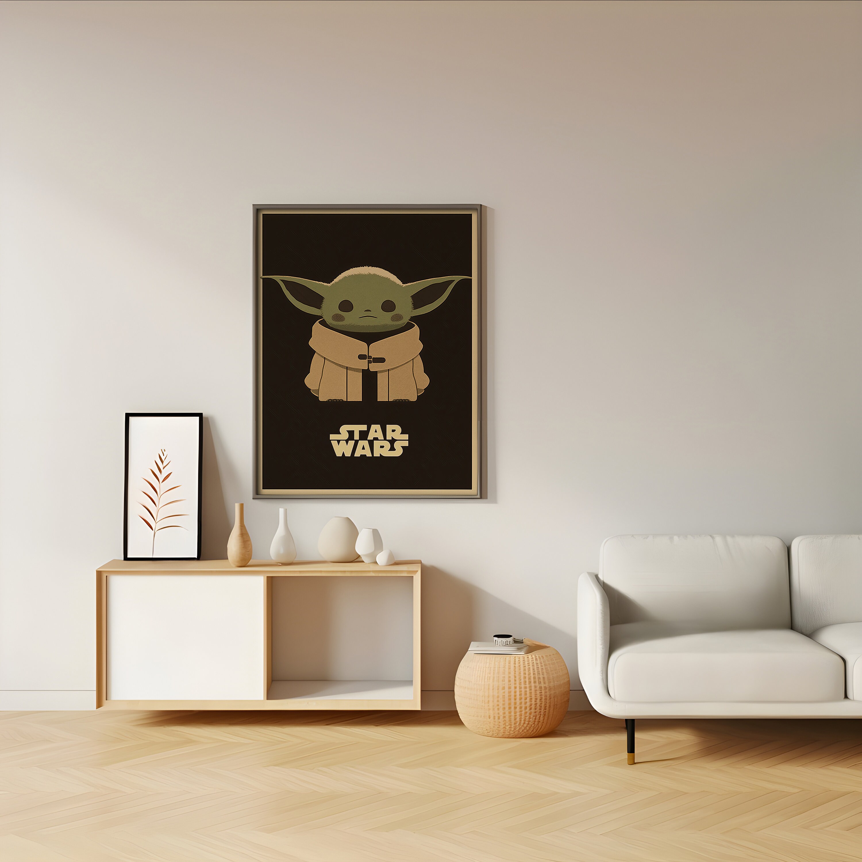 Baby Yoda Poster, Star Wars Art Print, Star Wars Gift sold by Noella ...