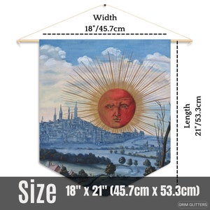 Splendor Solis Pennant Banner - A Red Sun Rises - Medieval Art ...