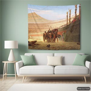 Roman Gladiator Tapestry: Jean-leon Gerome Arena Wall Art - Etsy