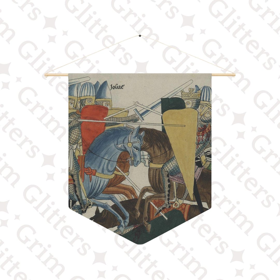 Knights Combat Pennant Banner - Hortus Deliciarum - Garden of Delights ...