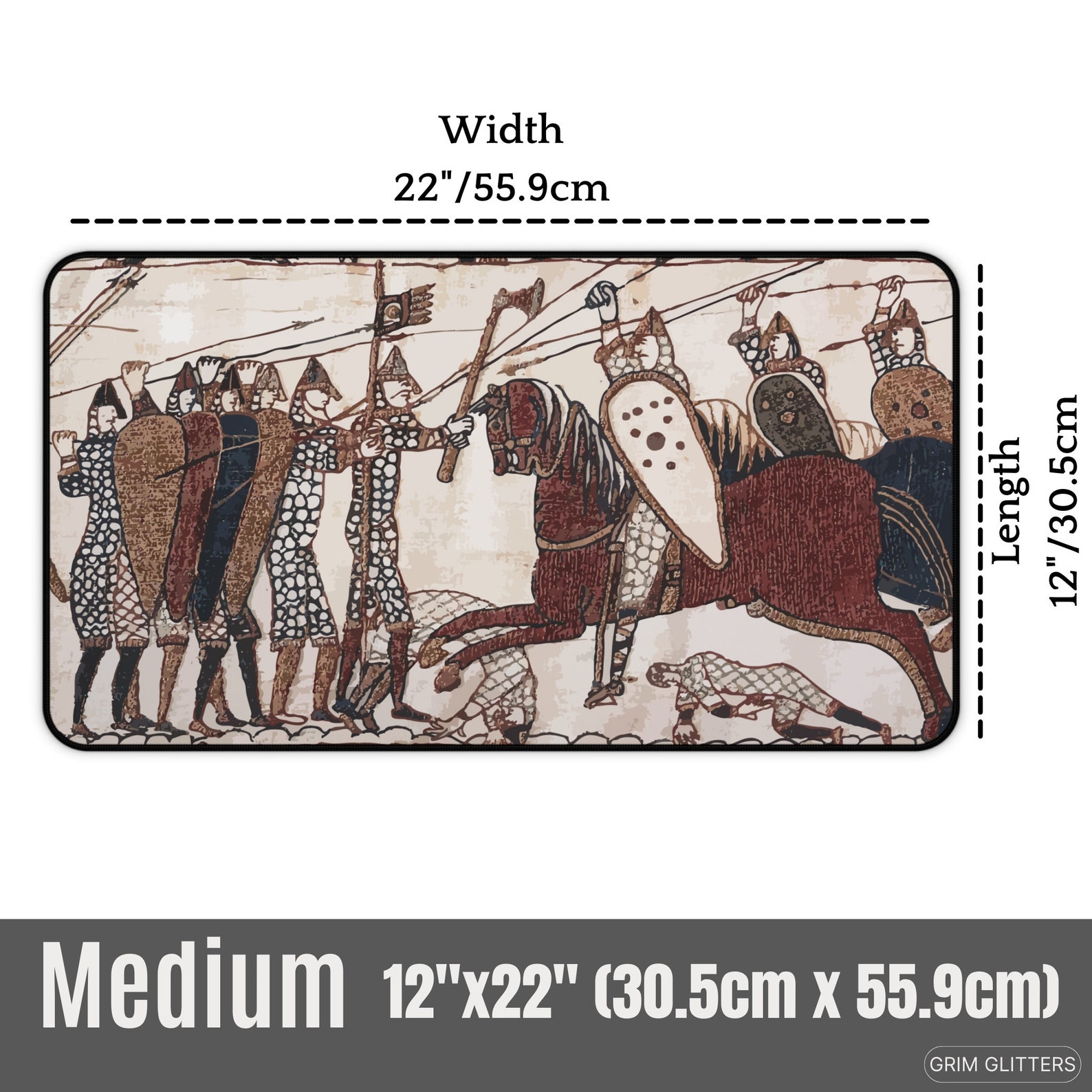 Bayeux Tapestry Desk Mat: Medieval Norman Conquest Office Decor - Etsy