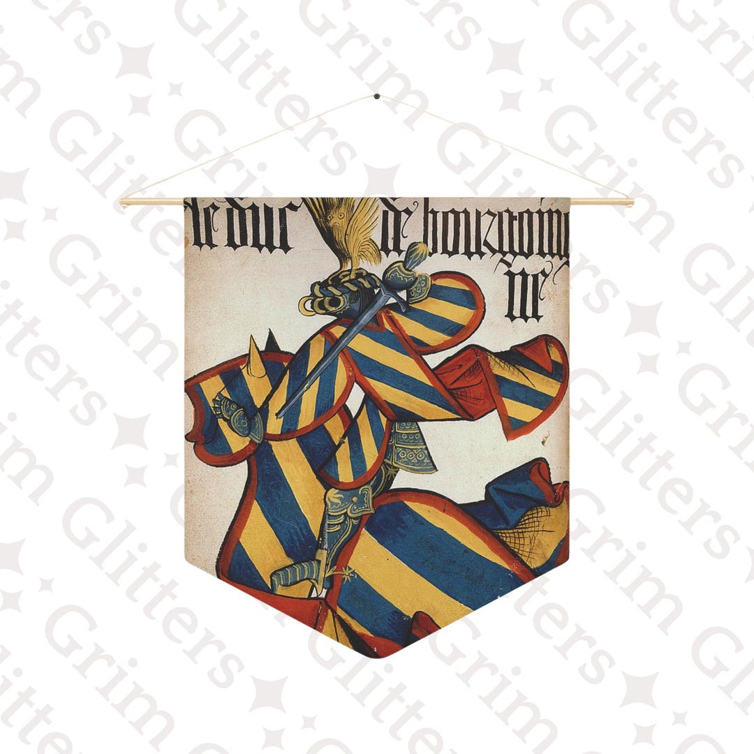 Duke of Burgundy Pennant Banner: Medieval Armorial Art - Etsy