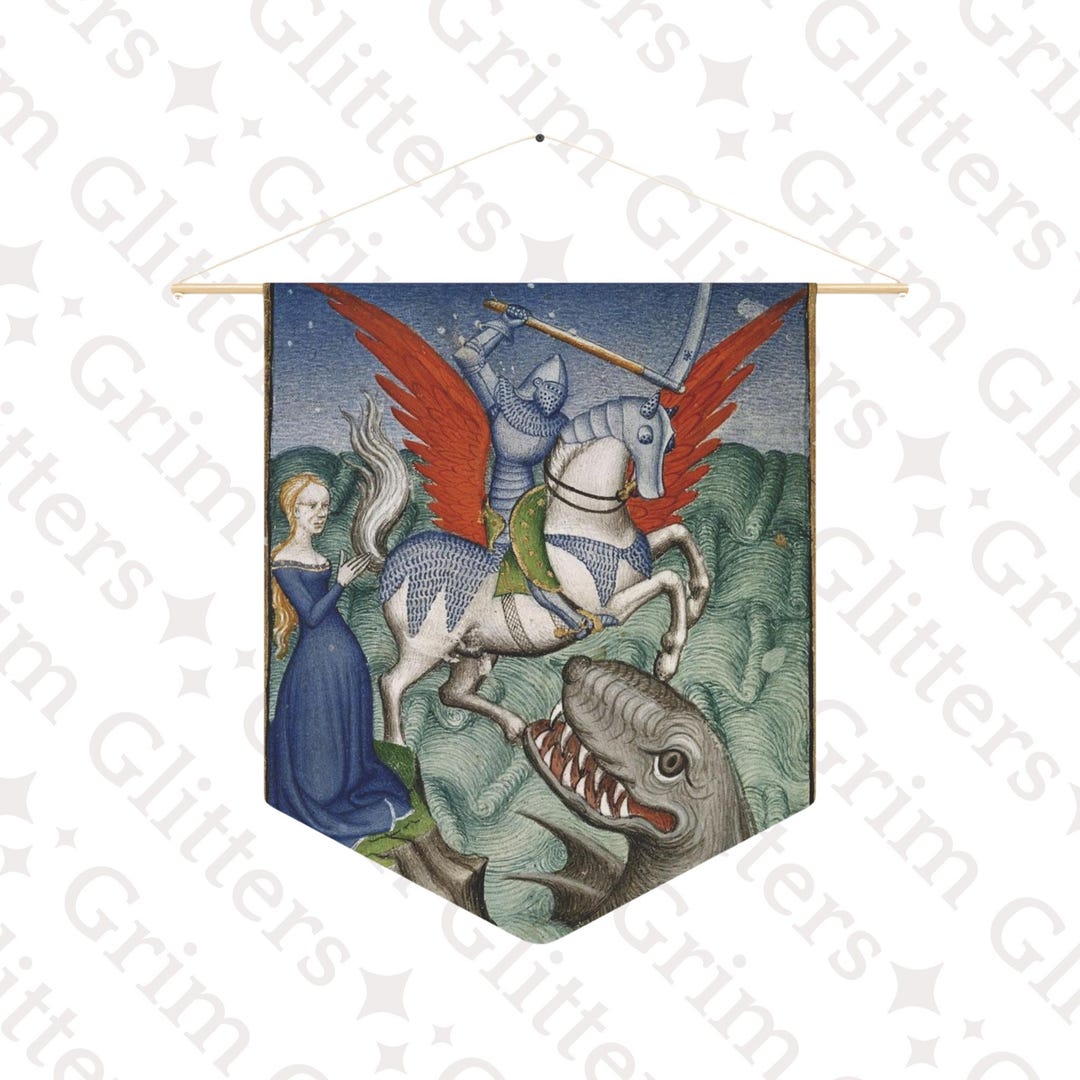 Scythe Knight Riding an Armored Pegasus Rescues a Damsel in Distress ...