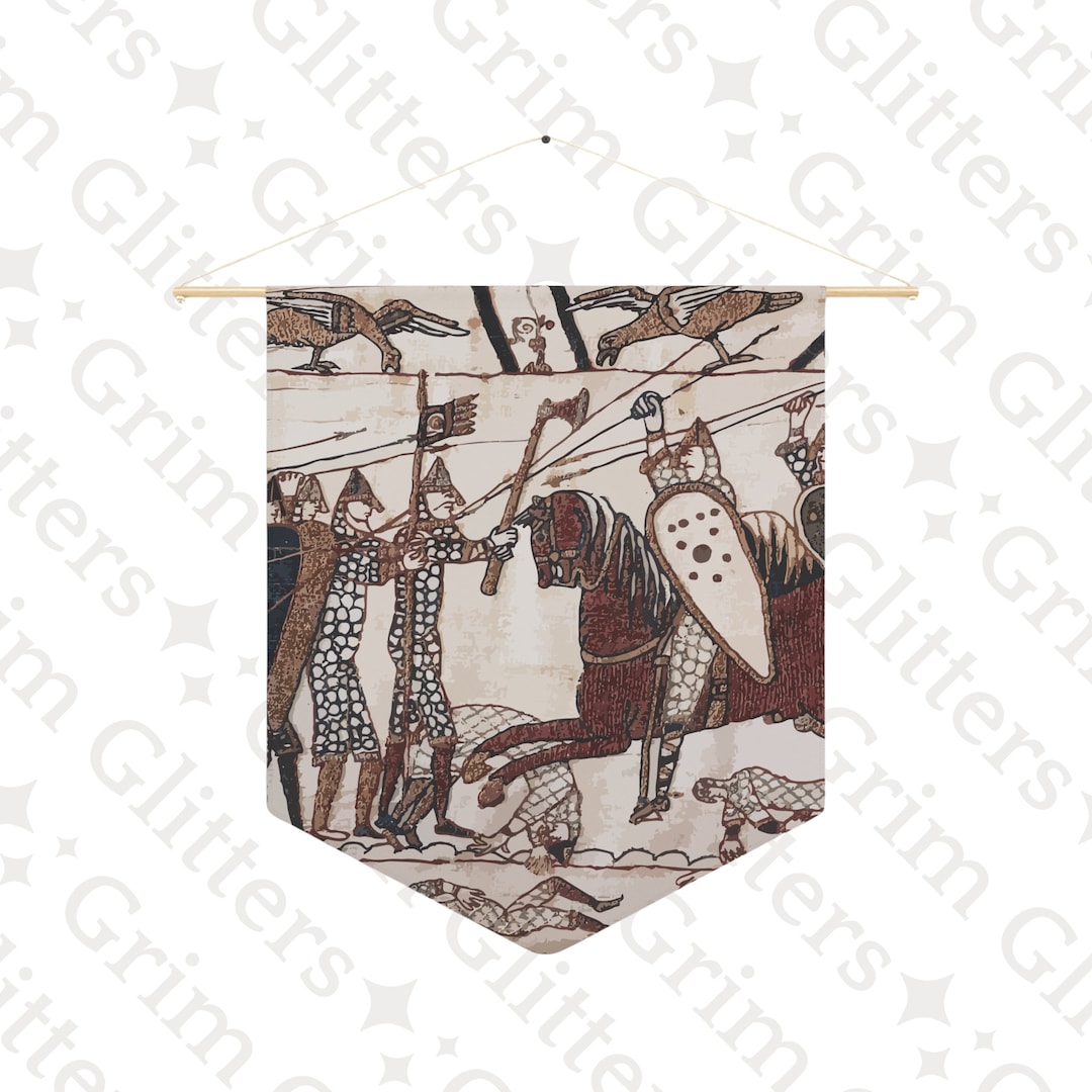 Bayeux Tapestry Pennant Banner - Norman Knights Charge Anglo-saxon ...