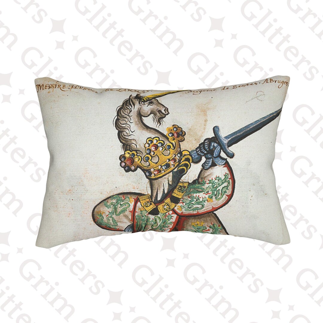 The Lord of Santes Lumbar Pillow - Great Equestrian Armorial of the ...