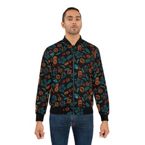 Hawaiian Dnd Dice Bomber Jacket - Tropical Dnd Hawaii Jacket, DM Gift ...