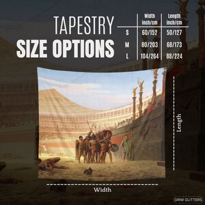 Roman Gladiator Tapestry - Hail Caesar! We Who Are About to Die Salute ...