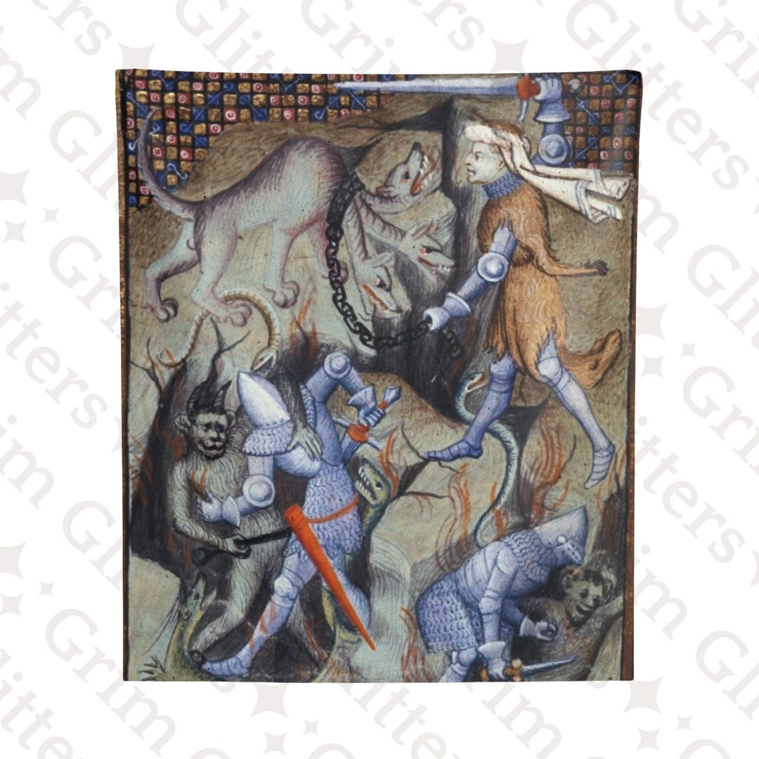 Hercules Slaying Cerberus, and Theseus and Pirithous Battling Demons ...