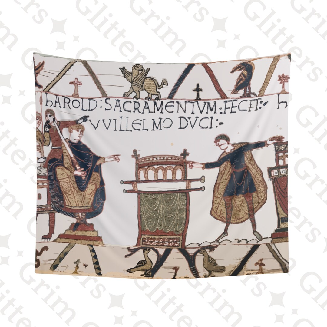 Bayeux Style Indoor Tapestry - Harold Swearing Oath on Holy Relics ...