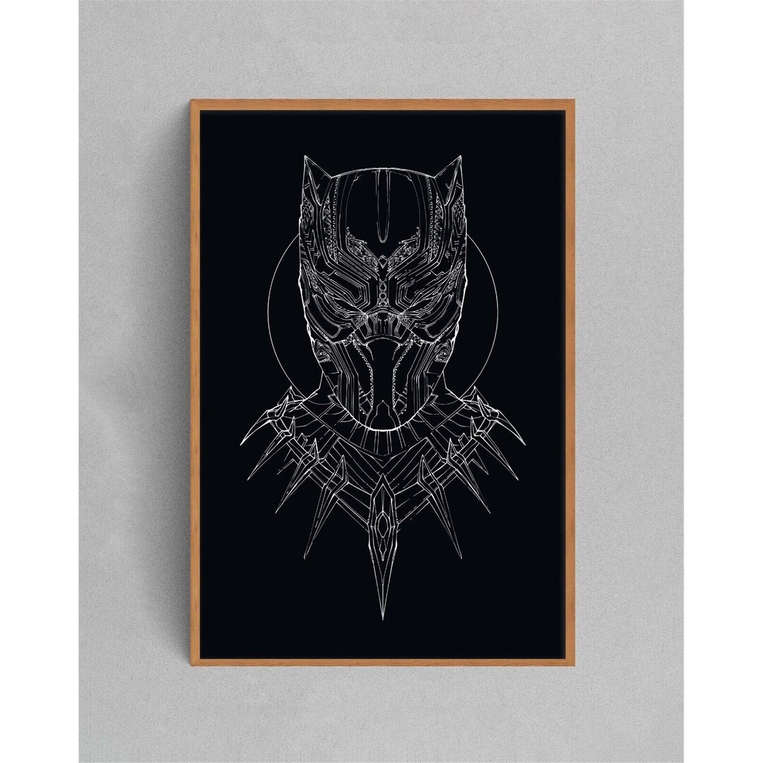Black Panther Blueprint Poster Wakanda-inspired Wall Art - Etsy