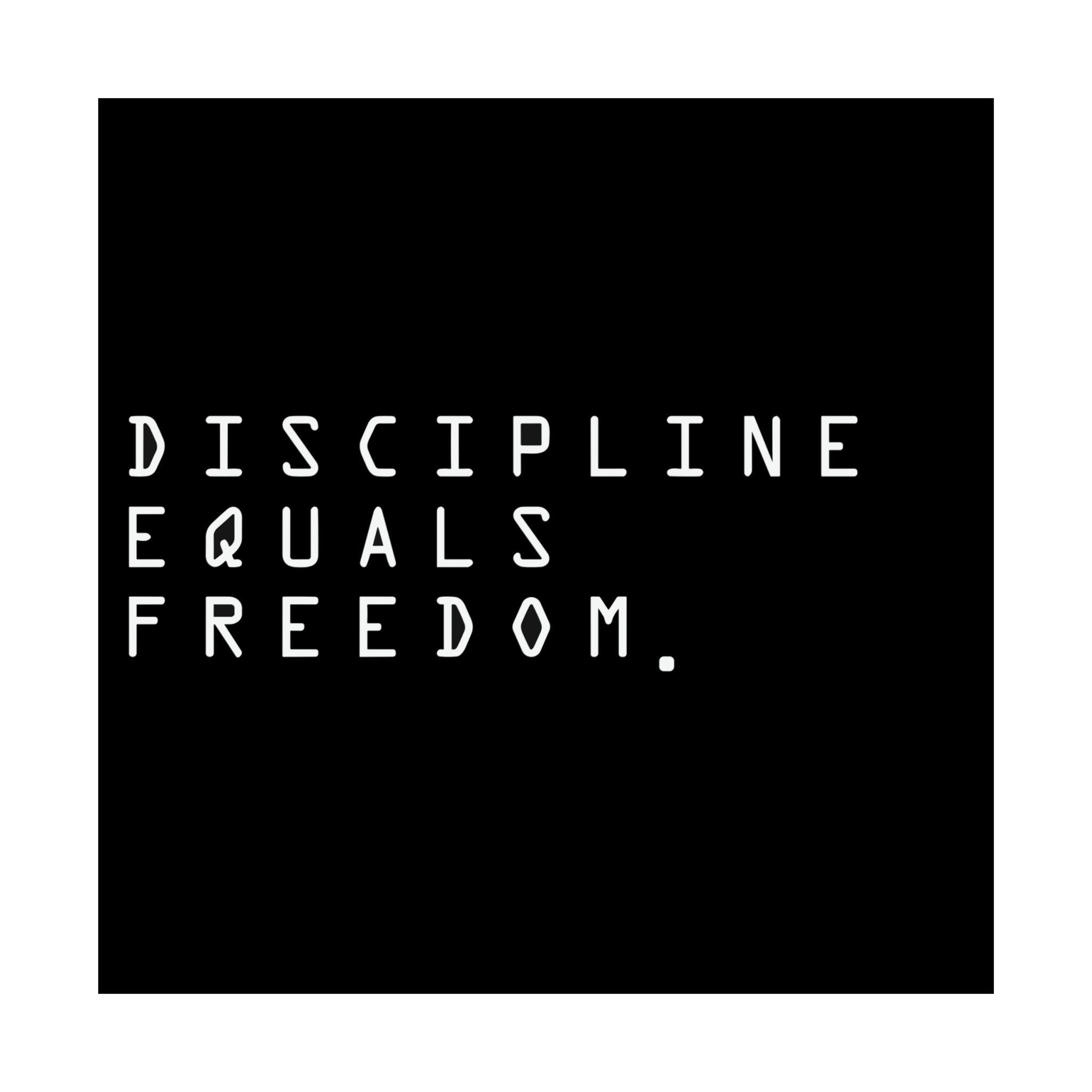 Jocko Willink Discipline Equals Freedom Matte Poster — Ethereal Prints