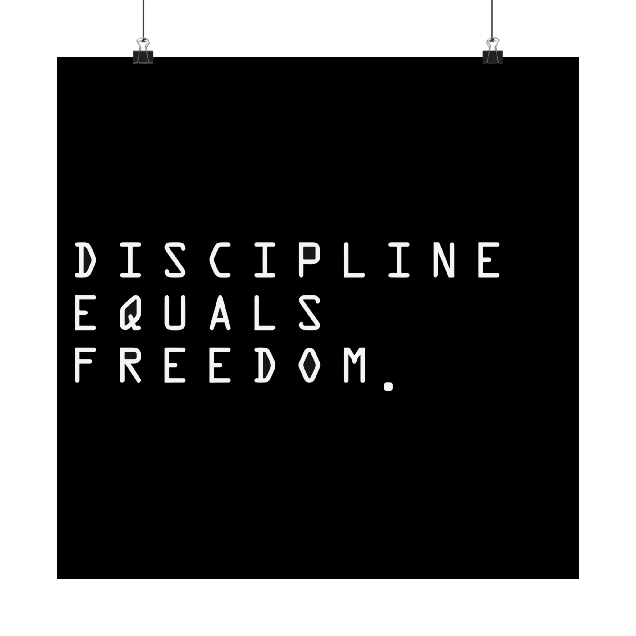 Jocko Willink Discipline Equals Freedom Matte Poster - Etsy
