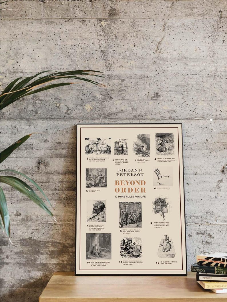 12 More Rules for Life by Jordan Peterson Matte Vertical Posters - Etsy
