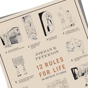 12 Rules for Life by Jordan Peterson Matte Vertical Posters - Etsy