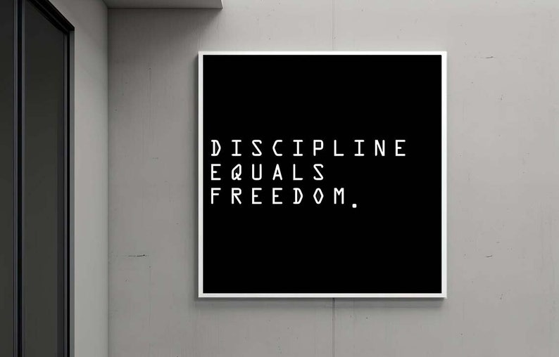 Jocko Willink Discipline Equals Freedom Matte Poster - Etsy