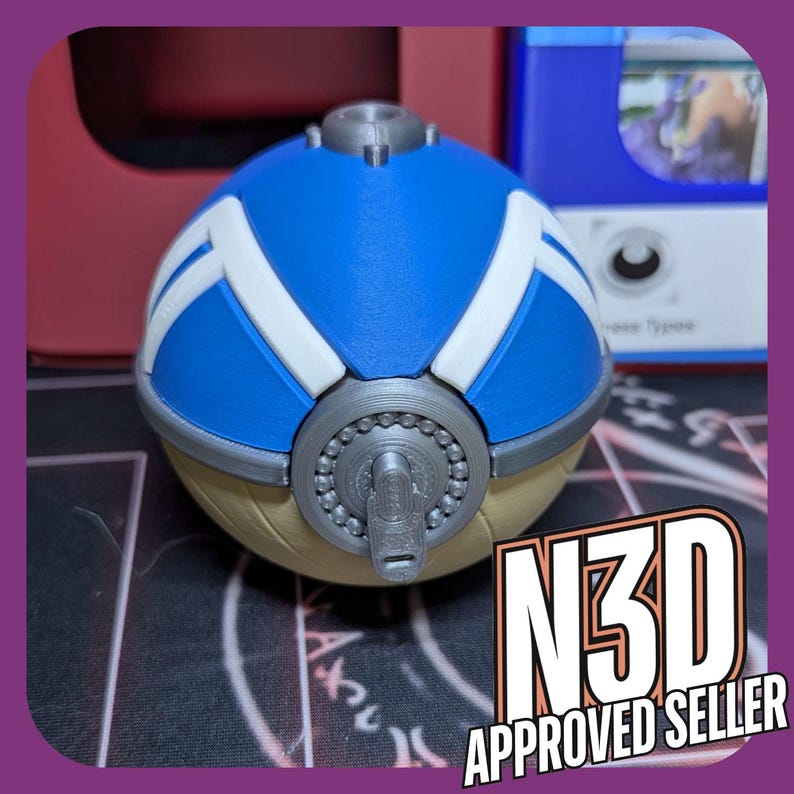 Hisuian Pokeball Replica – 3D Printed Pokemon Decor - Etsy