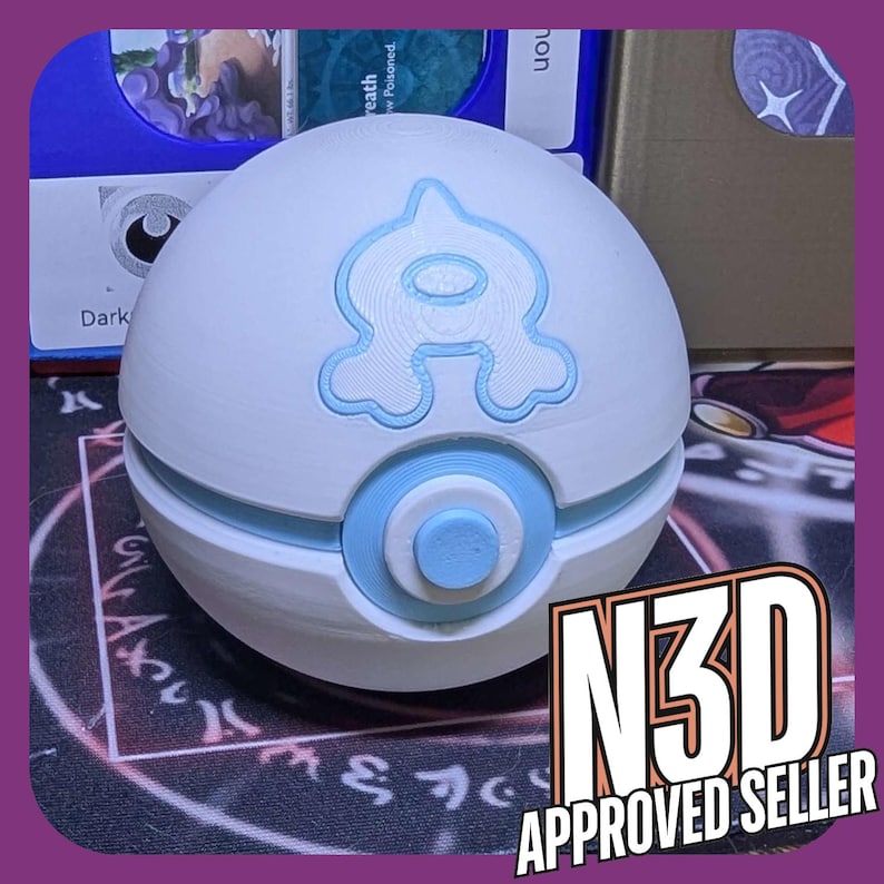 Villain Creature Ball Set – 3D Printed Display Replicas – Rocket, Magma ...