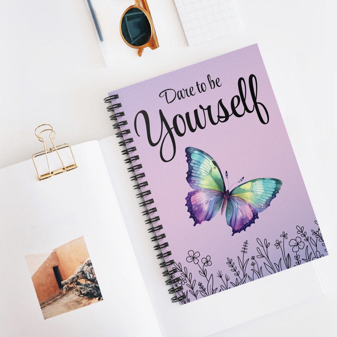 Inspirational Affirmation Journal, Butterfly Notebook, Gift for ...