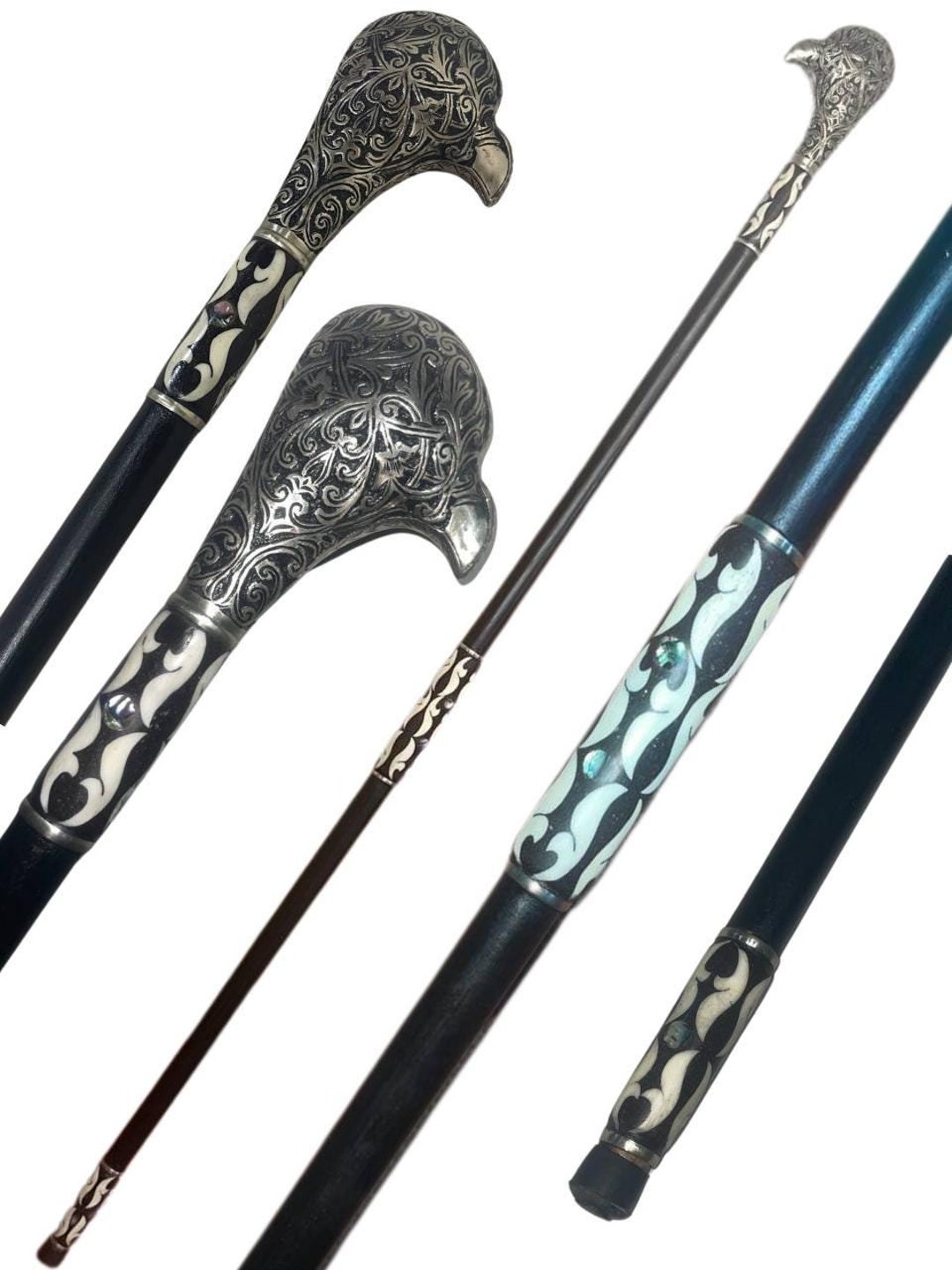 Rare Moroccan Duck-shaped Walking Stick A Collector's Dream - Etsy