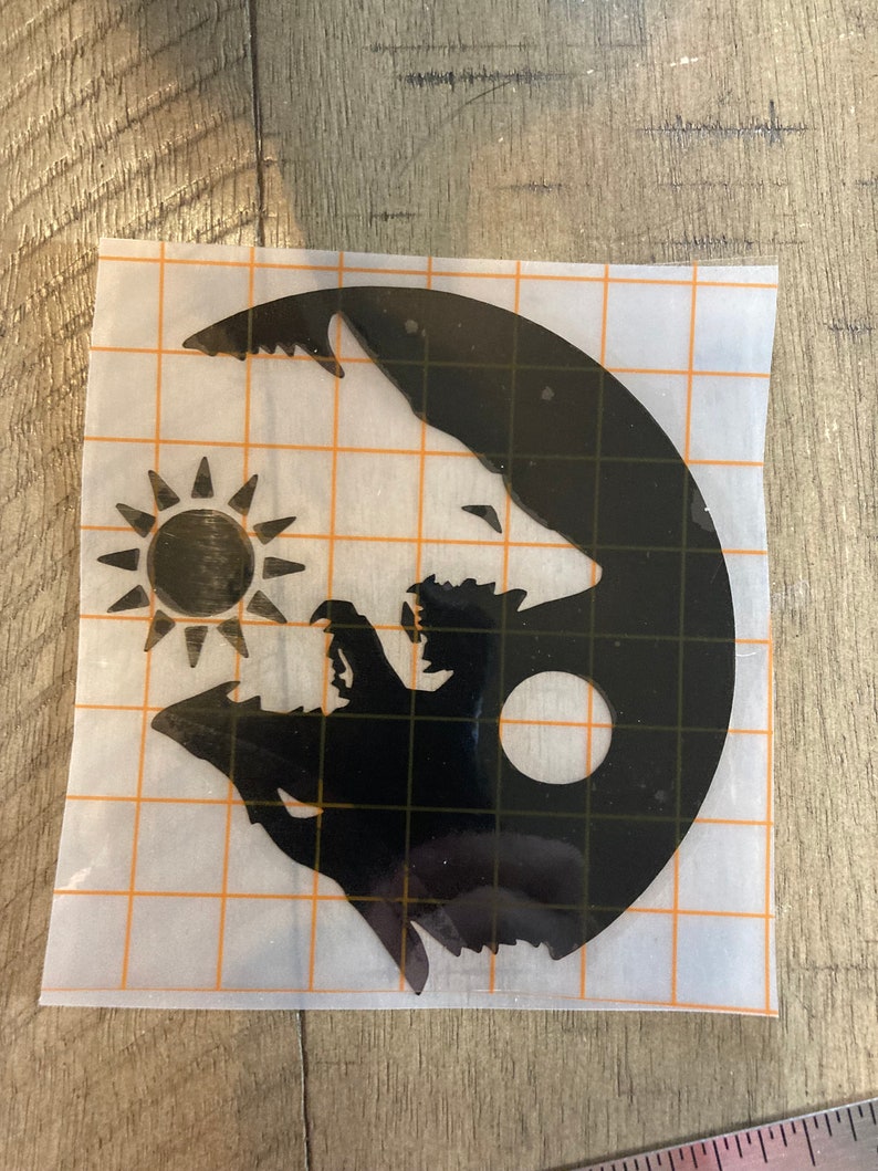 Two Wolves Decal - Etsy