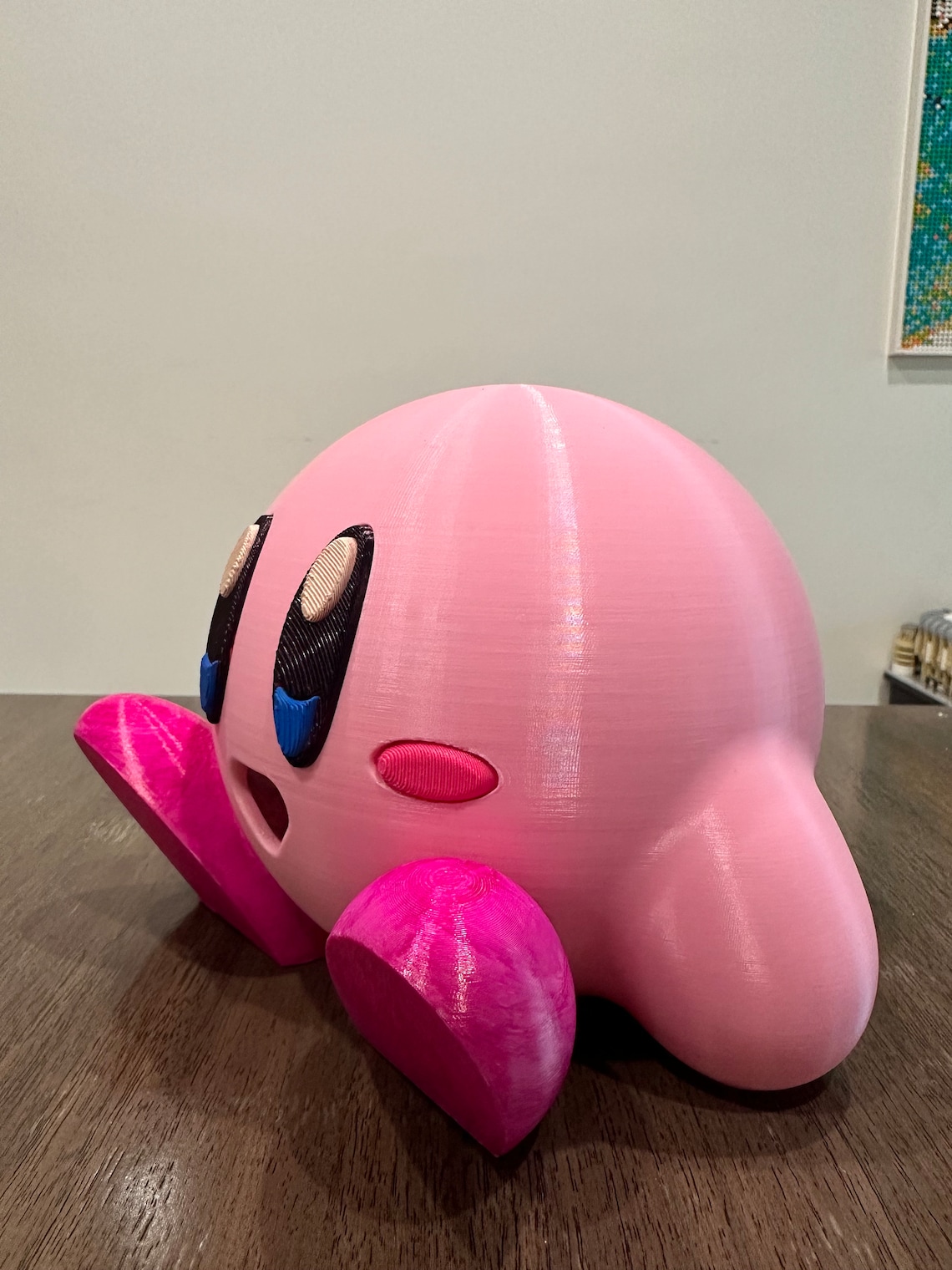 6 Inch Tall 3D Printed Kirby Figurine - Etsy