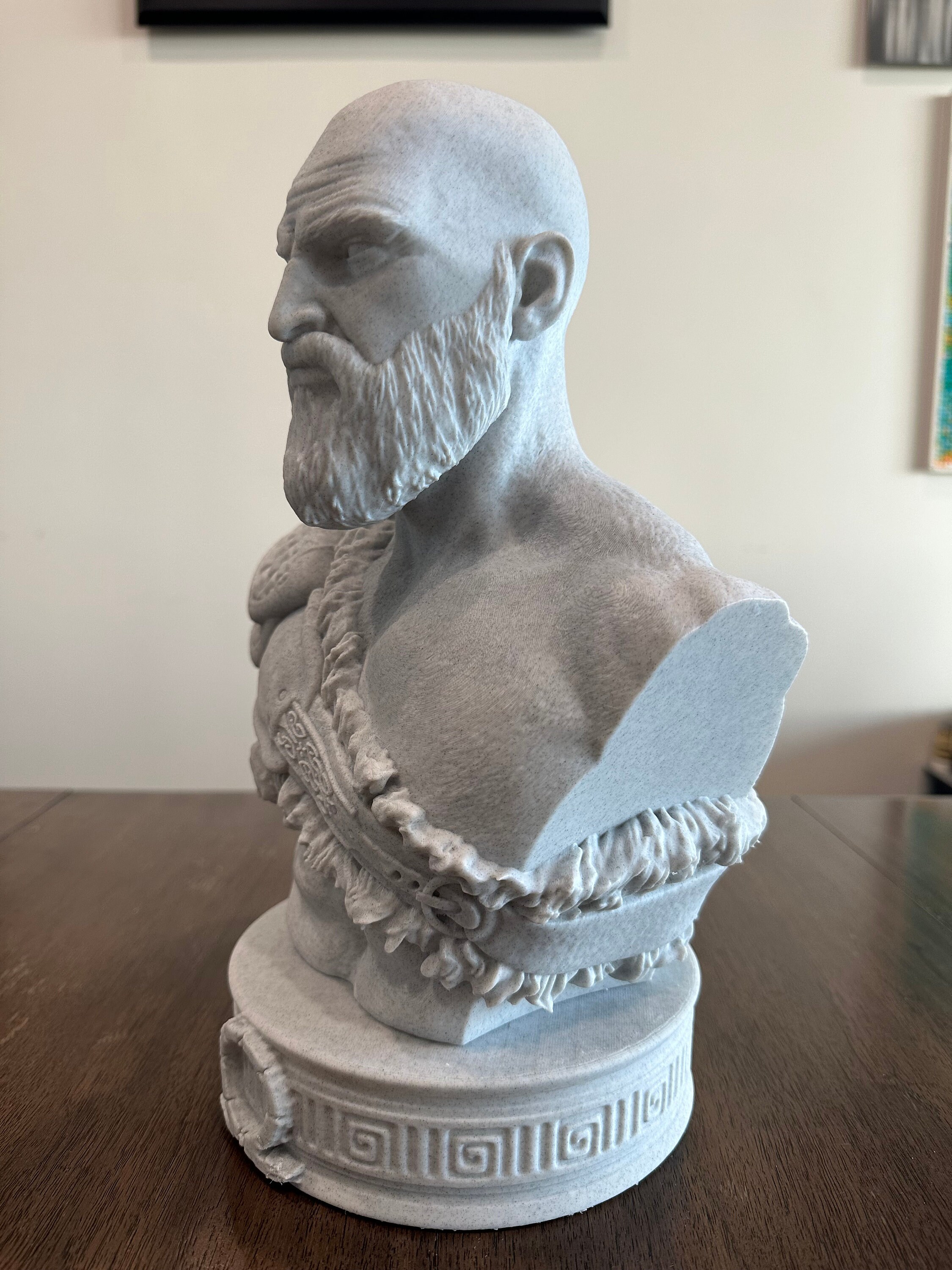 3D Printed ONE FOOT TALL God of War Kratos Bust - Etsy