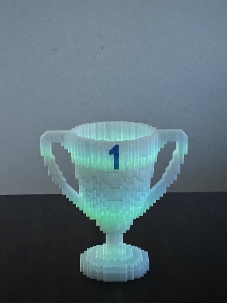 3D Printed Glow in the Dark Trophy - Etsy