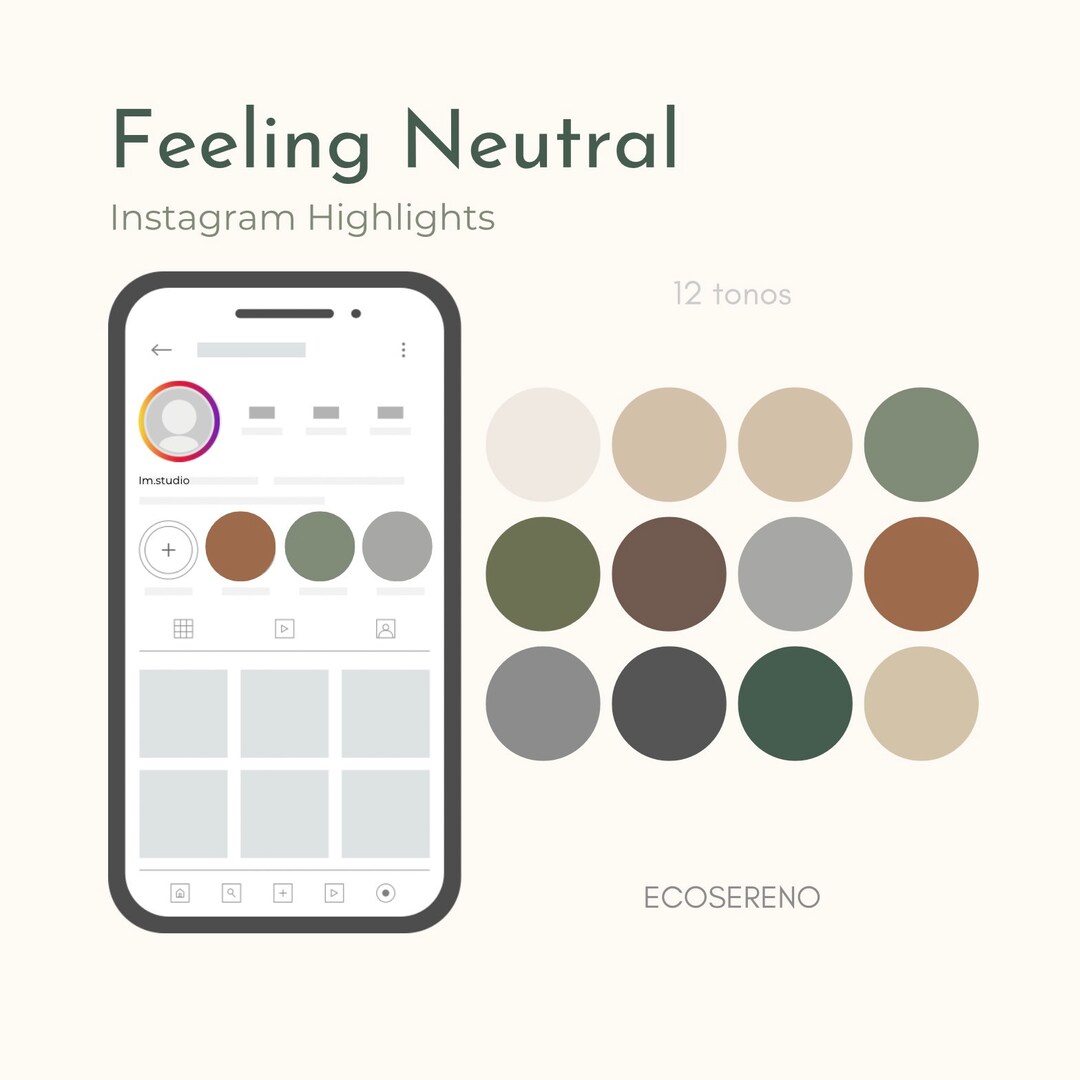 Neutral Instagram Highlights - Etsy