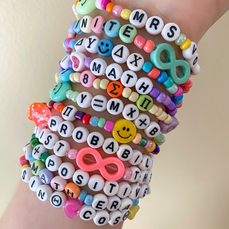 Math Bracelet - Etsy