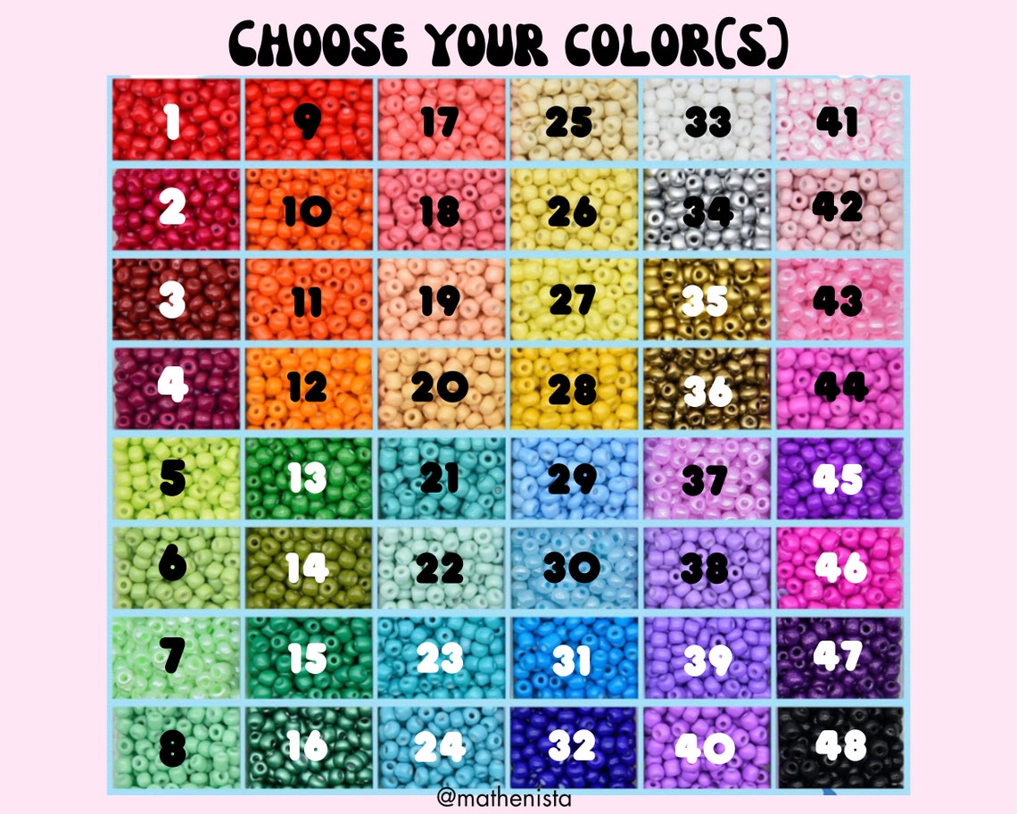 Fibonacci Sequence Bracelet: Beaded Math Gift, Customizable - Etsy