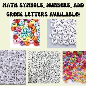 Math Teacher Beaded Bracelet, Calculus Algebra Geometry Physics Stem Pi ...