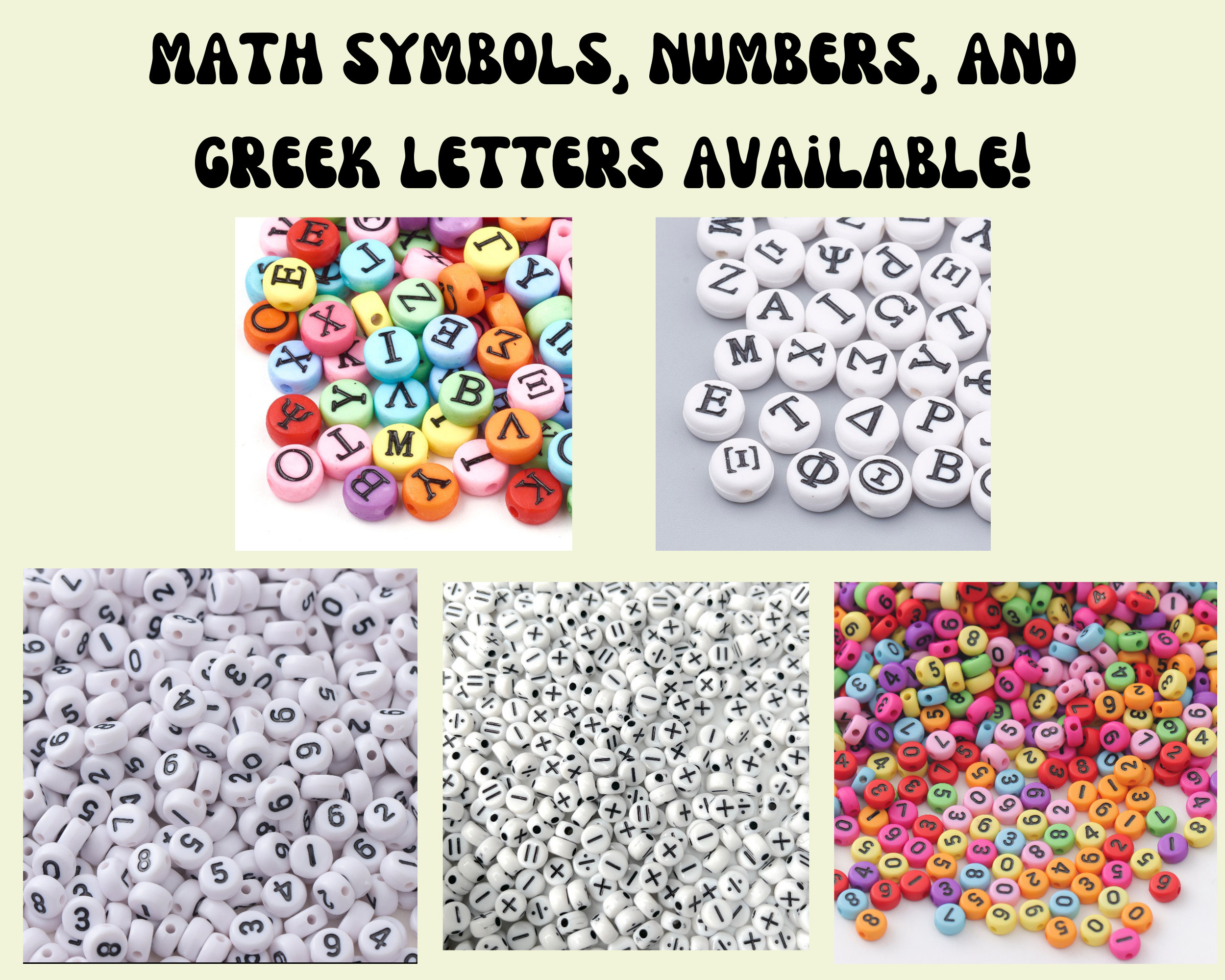 Math Teacher Beaded Bracelet, Calculus Algebra Geometry Physics Stem Pi Nerd Equation, Greek ...