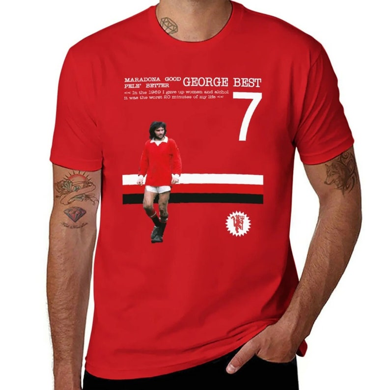 George Best Graphic T-shirt Football Legend - Etsy
