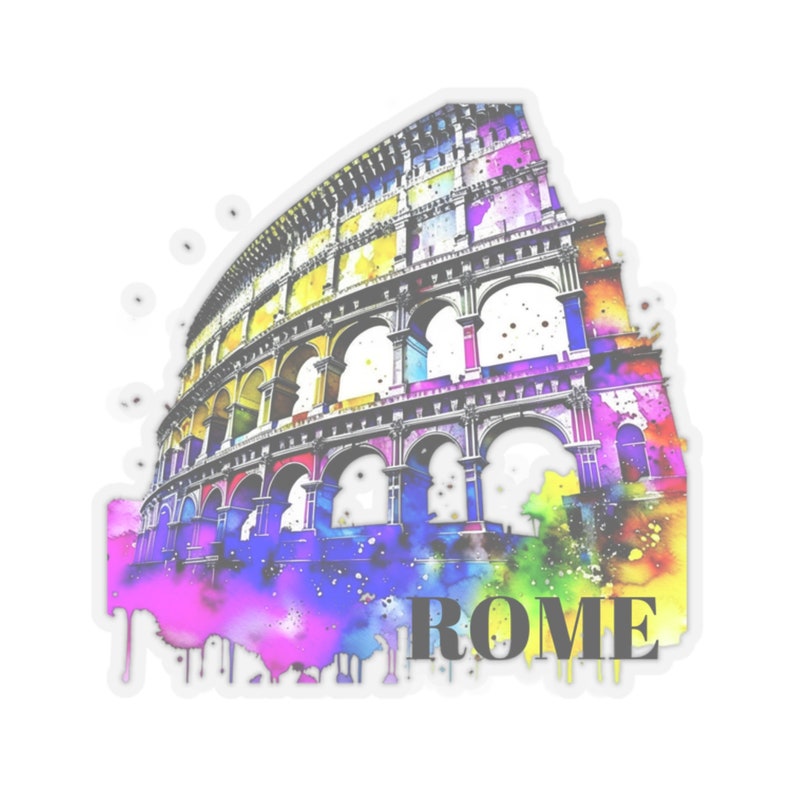 Rome Vinyl Travel Sticker for Scrapbooking and Travel Journals, Rome ...