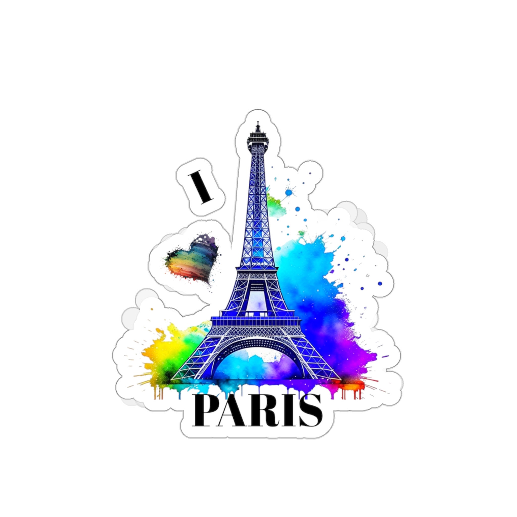 I Love Paris Vinyl Sticker, Scrapbook, Decorate, Travel, Paris ...
