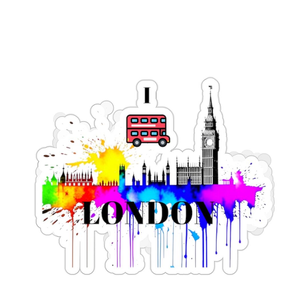 I Love London Vinyl Travel Sticker for Decorating and Scrapbooking and ...