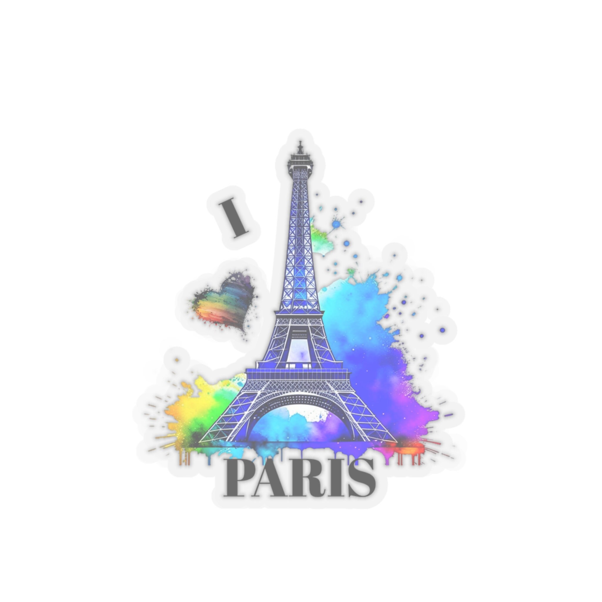 I Love Paris Vinyl Sticker, Scrapbook, Decorate, Travel, Paris ...