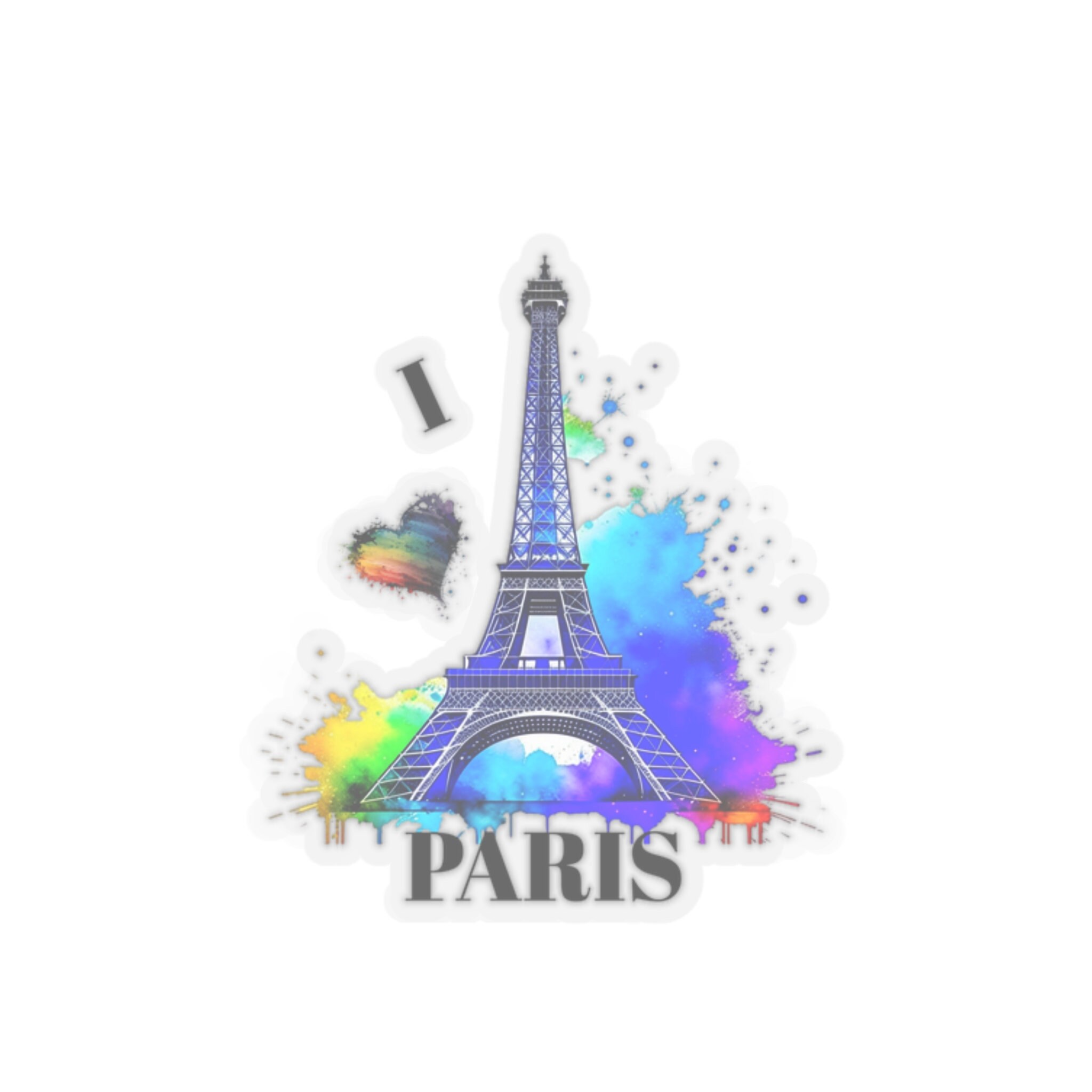 I Love Paris Vinyl Sticker, Scrapbook, Decorate, Travel, Paris ...
