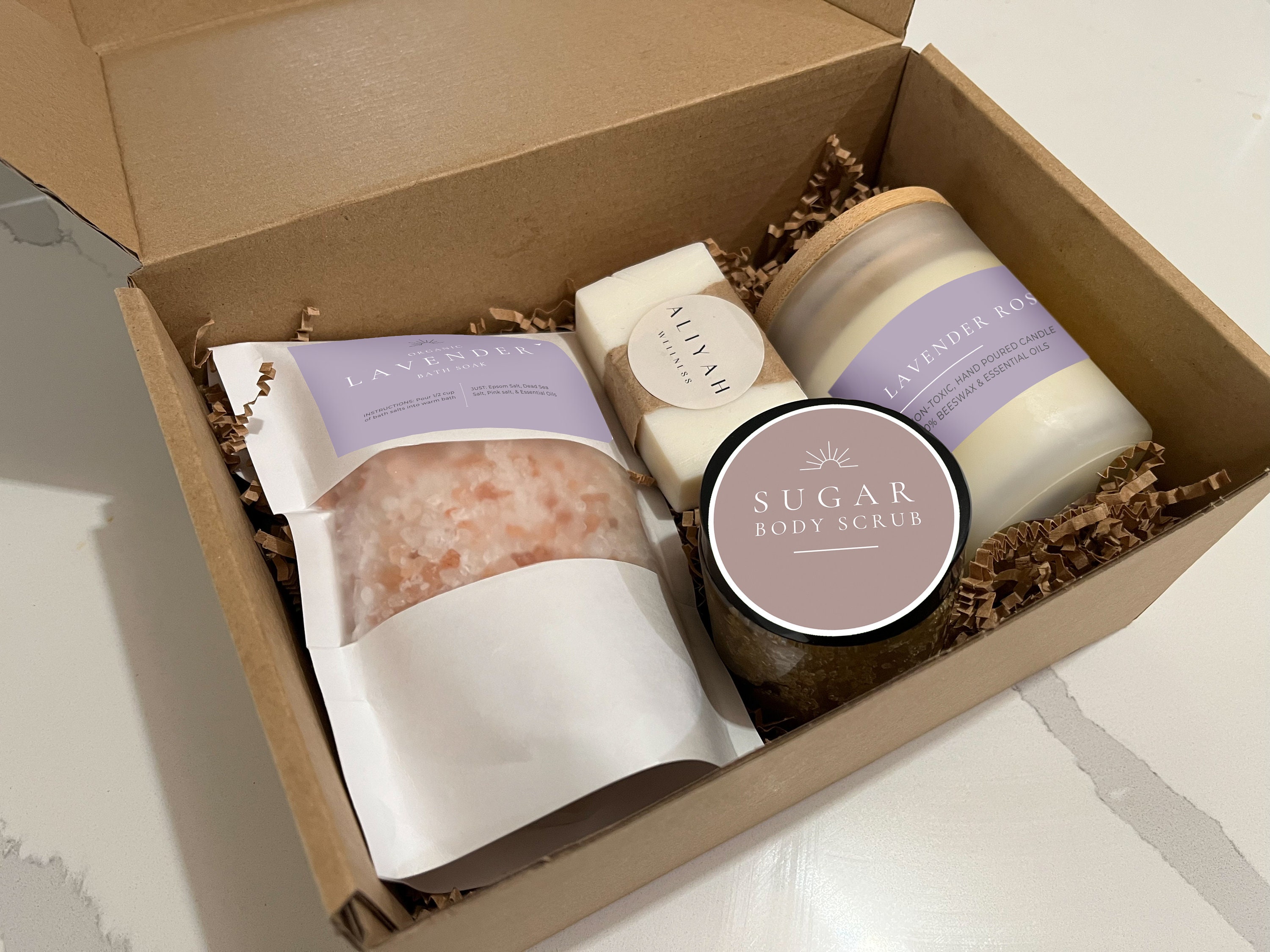 Organic Spa Gift Box, Gifts for Mom, All Natural and Non-toxic ...