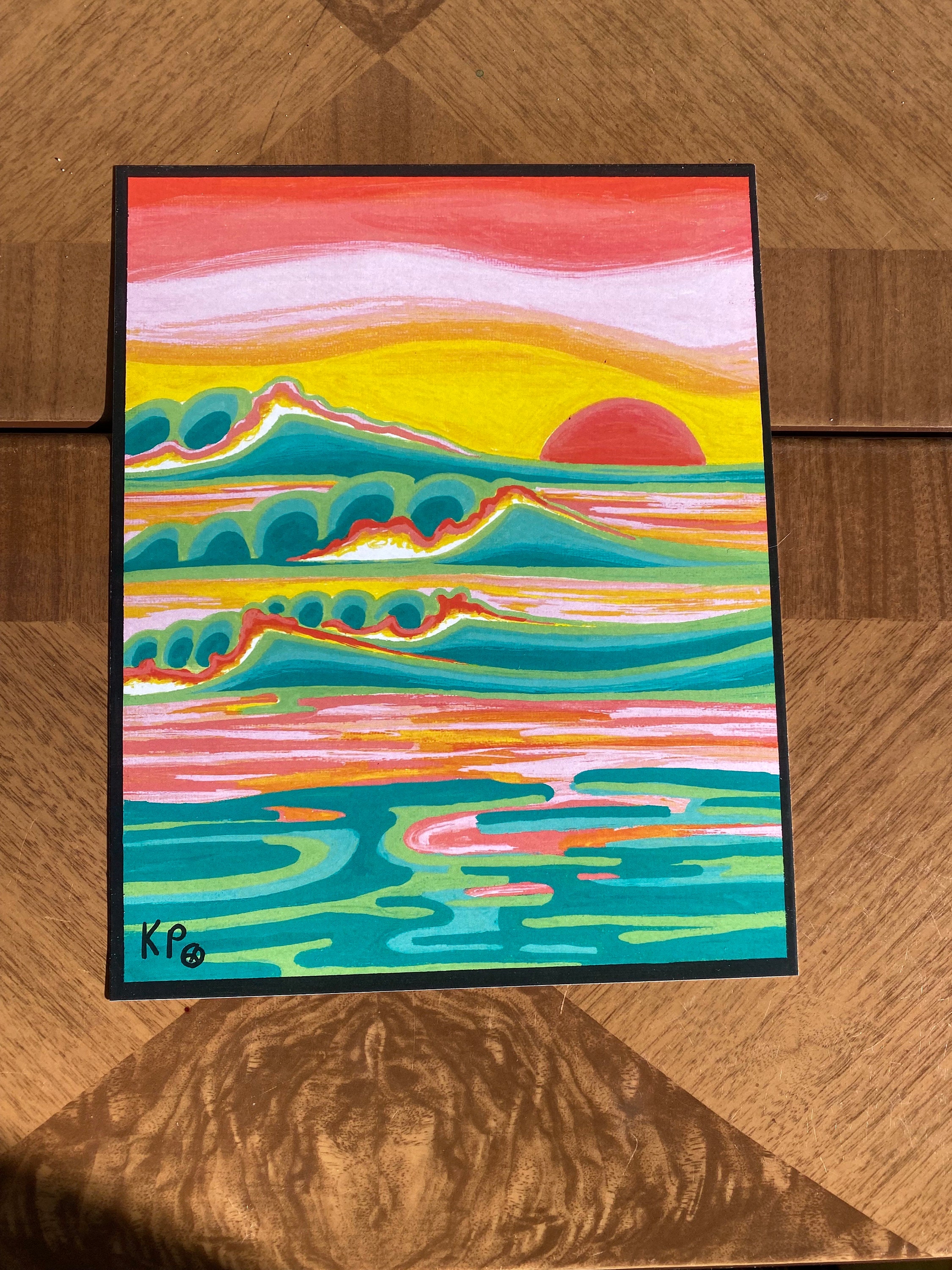 Summer Evening Print Reflection Series Etsy