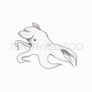 Dumbo Octopus Ocean Print - Etsy