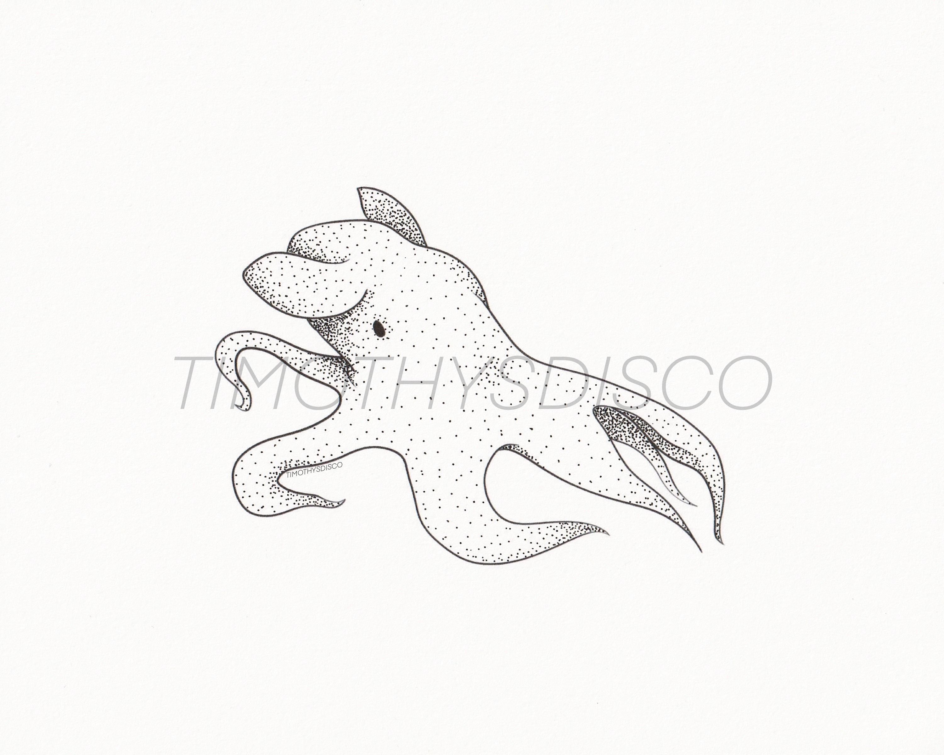 Dumbo Octopus Ocean Print - Etsy