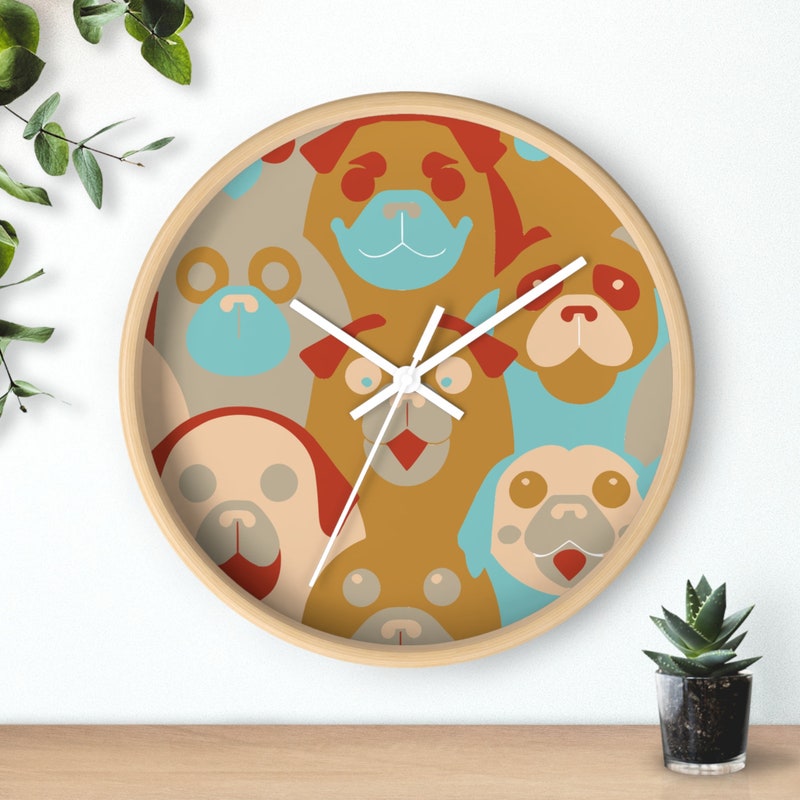 Pug Clock - Etsy