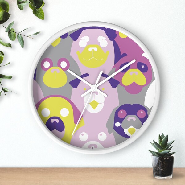 Pug Clock - Etsy