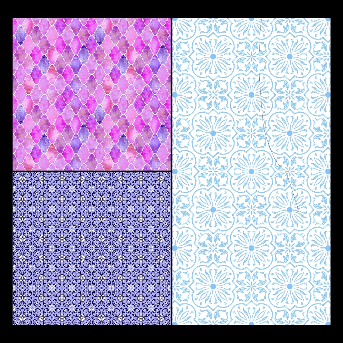 Italian Tile Digital Paper, Seamless Pattern, Italian Printable ...