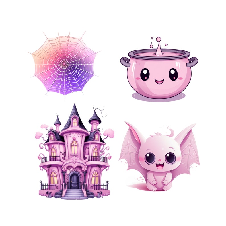 Pastel Halloween Clipart, Cute Watercolor Halloween PNG Designs ...